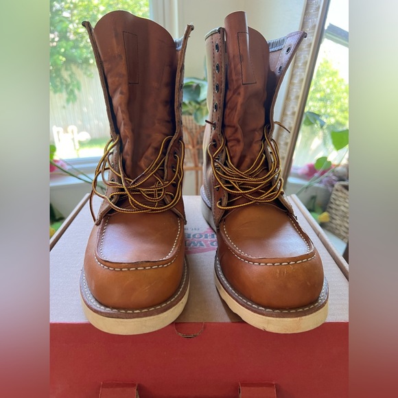 Red Wing Shoes | Shoes | Red Wing Traction Red Shoes Work Boots | Poshmark